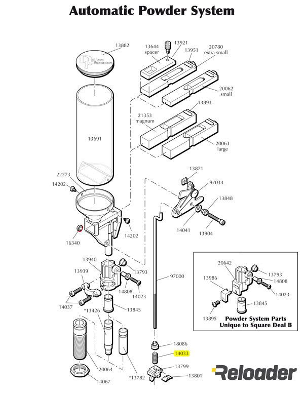 Dillon Automatic Powder System parts Coil Spring - RELOADER